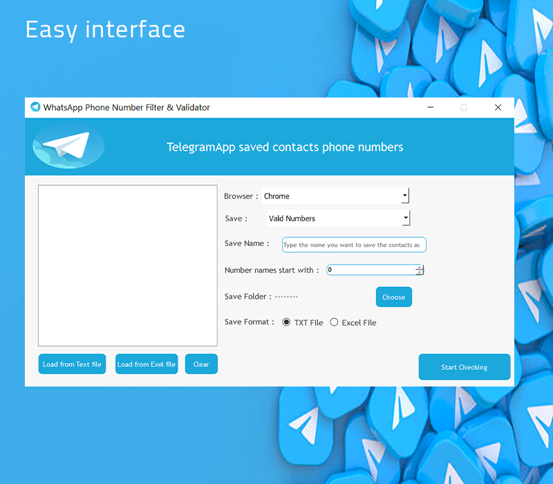 Telegram Saved & Checker Phone Numbers by ZakaSoftware | CodeCanyon